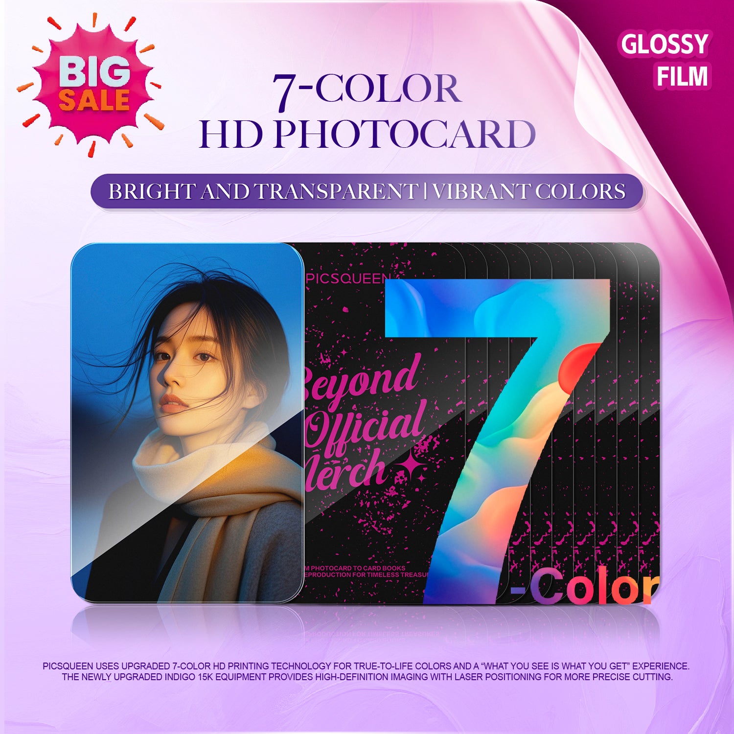 7-Color HD Photocard - Glossy Film – PICSQUEEN